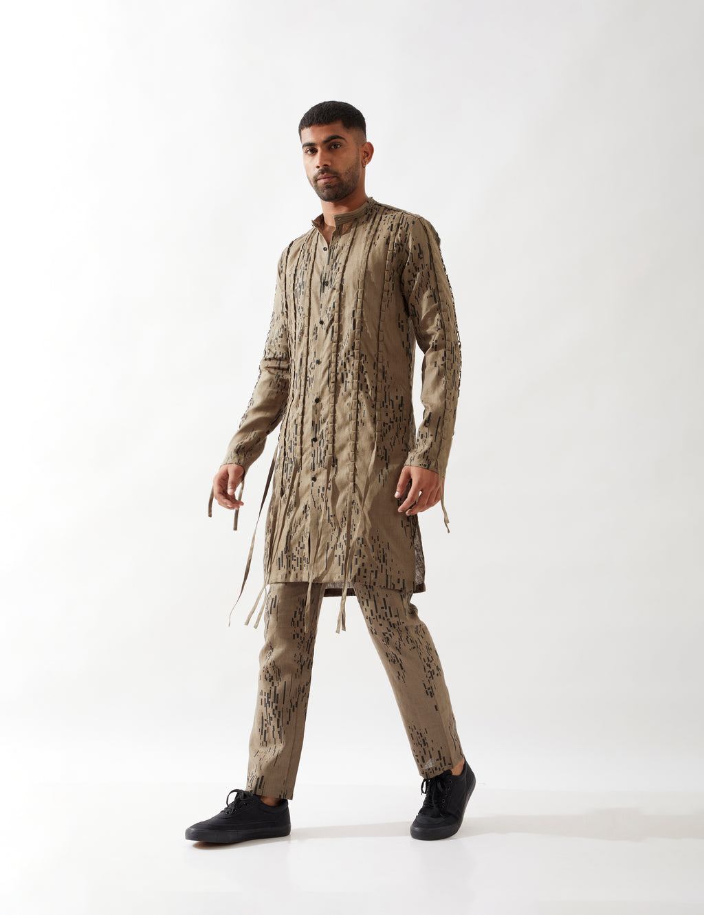 COLTON BRICKS KURTA - OLIVE – Son Of A Noble