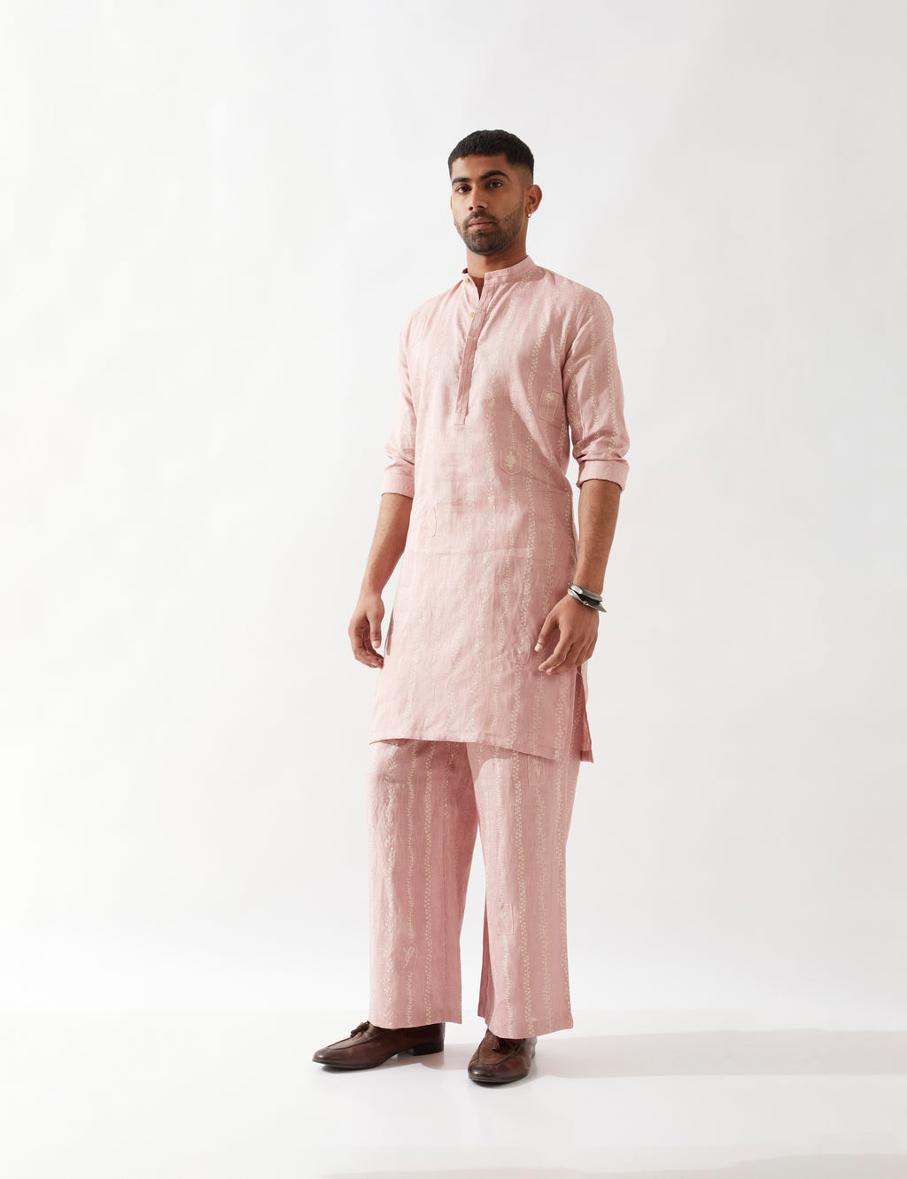 KEVIN VINE KURTA - PINK – Son Of A Noble
