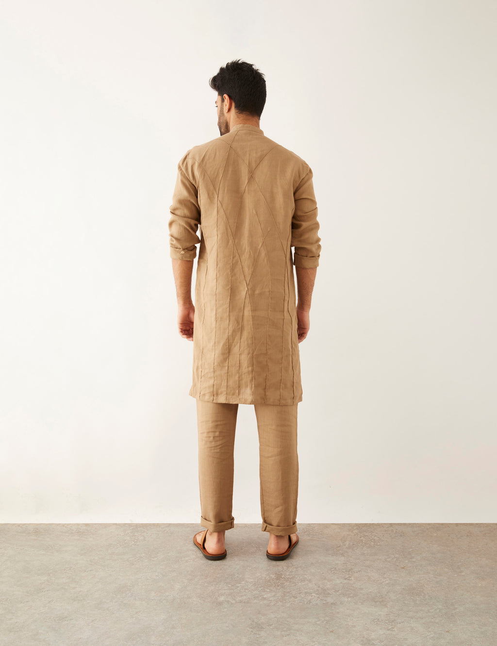 STELA - KURTA - SET - KHAKI – Son Of A Noble
